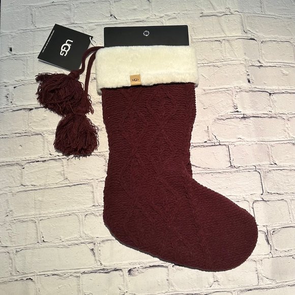 UGG | Holiday | New Ugg Christmas Stocking Lita Cable Knit Large 2 ...